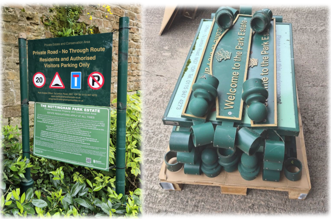 Updated Signage – The Park Estate